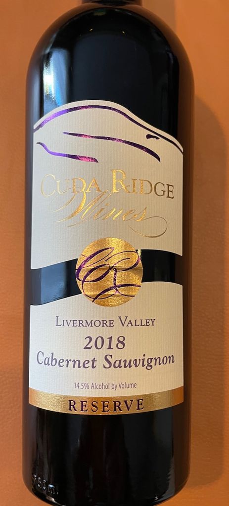2018 Cuda Ridge Wines Cabernet Sauvignon Reserve, USA, California, San ...