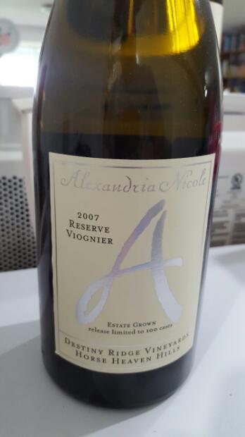2006 Alexandria Nicole Viognier Reserve Destiny Ridge Vineyards, USA ...