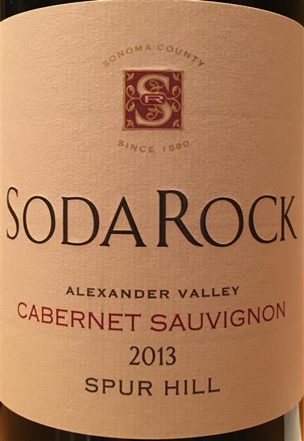 2013 Soda Rock Winery Cabernet Sauvignon Spur Hill, USA, California ...
