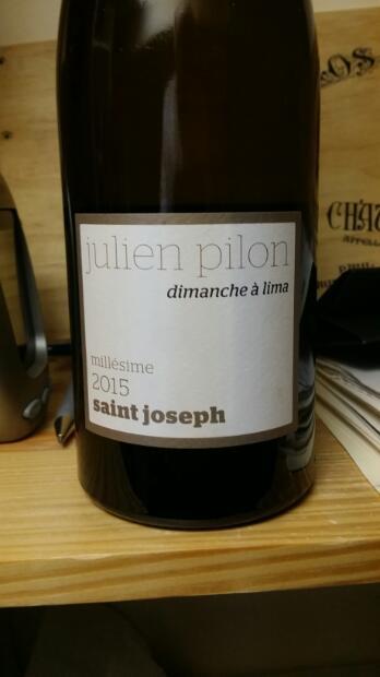 2015 Julien Pilon St. Joseph "Dimanche a lima", France, Rhône, Northern ...