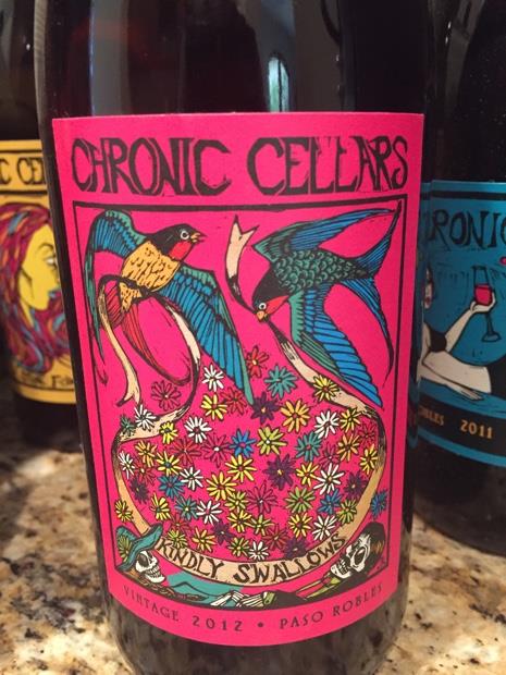 2012 Chronic Cellars Kindly Swallows, USA, California, Central Coast ...