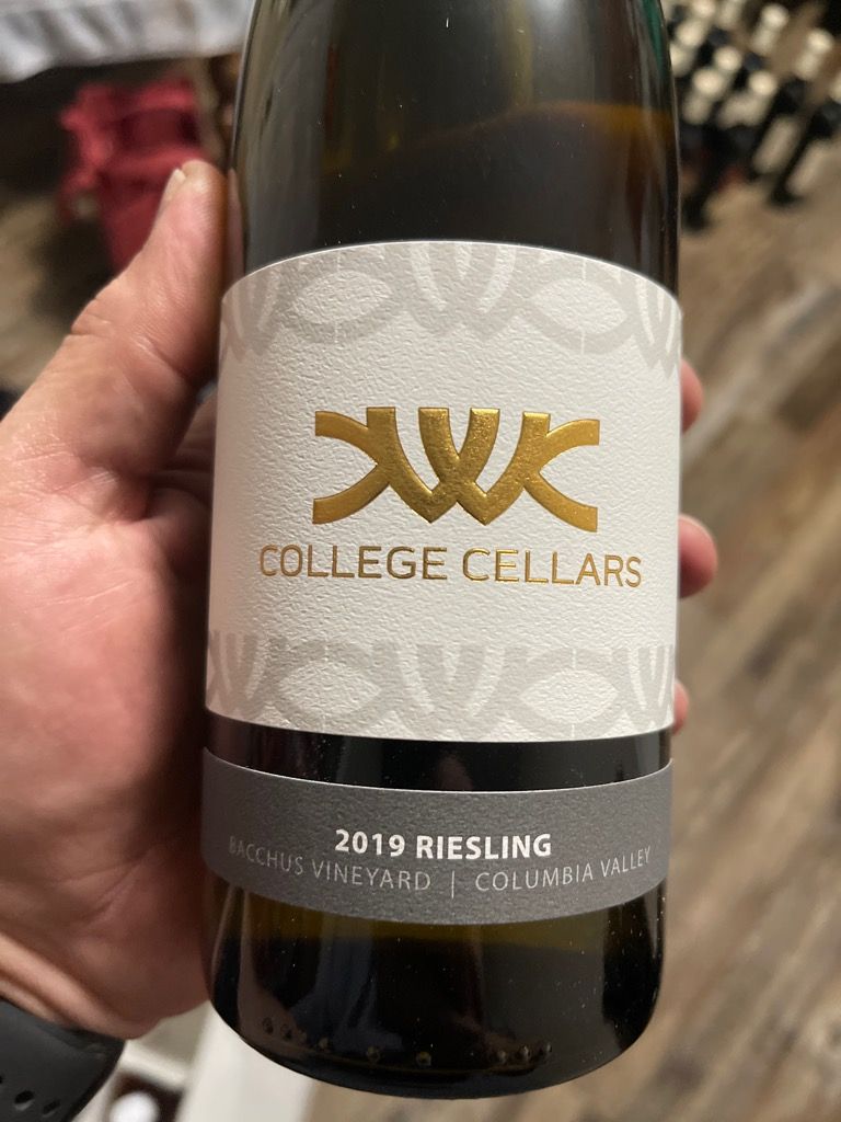 2022 College Cellars of Walla Walla Riesling Bacchus Vineyard, USA ...