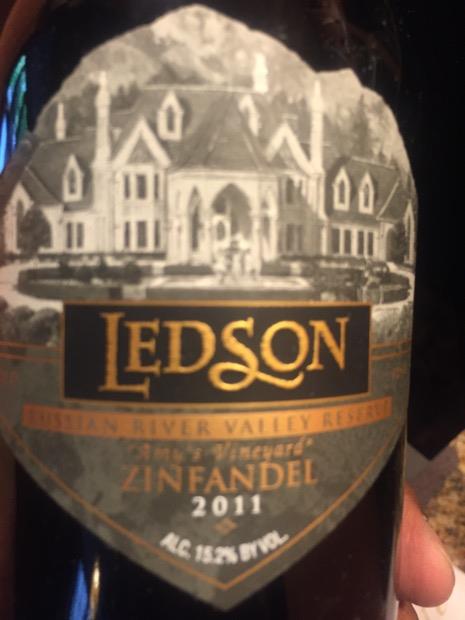 2011 Ledson Old Vine Zinfandel Amy's, USA, California, Sonoma County ...