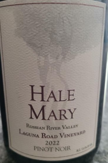 2022 Hale Mary Pinot Noir Laguna Road, USA, California, Sonoma County ...