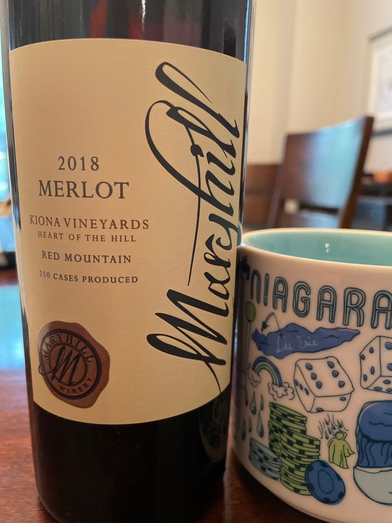 2018 Maryhill Merlot Kiona Vineyard, USA, Washington, Columbia Valley ...