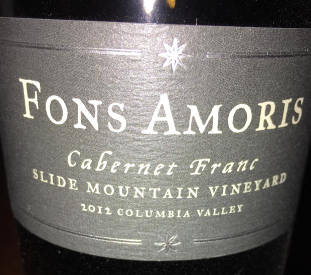 2018 Lady Hill Cabernet Franc Fons Amoris Slide Mountain, USA ...