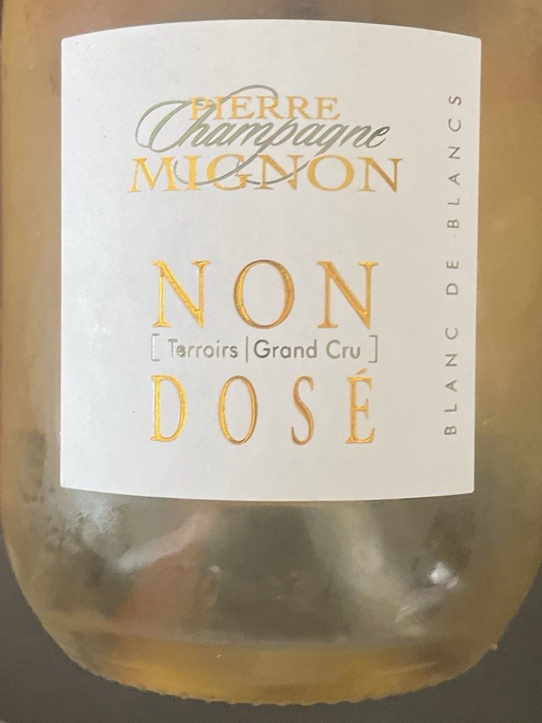 NV Pierre Mignon Champagne Grand Cru Blanc de Blancs Non Dosé, France, Champagne, Champagne ...