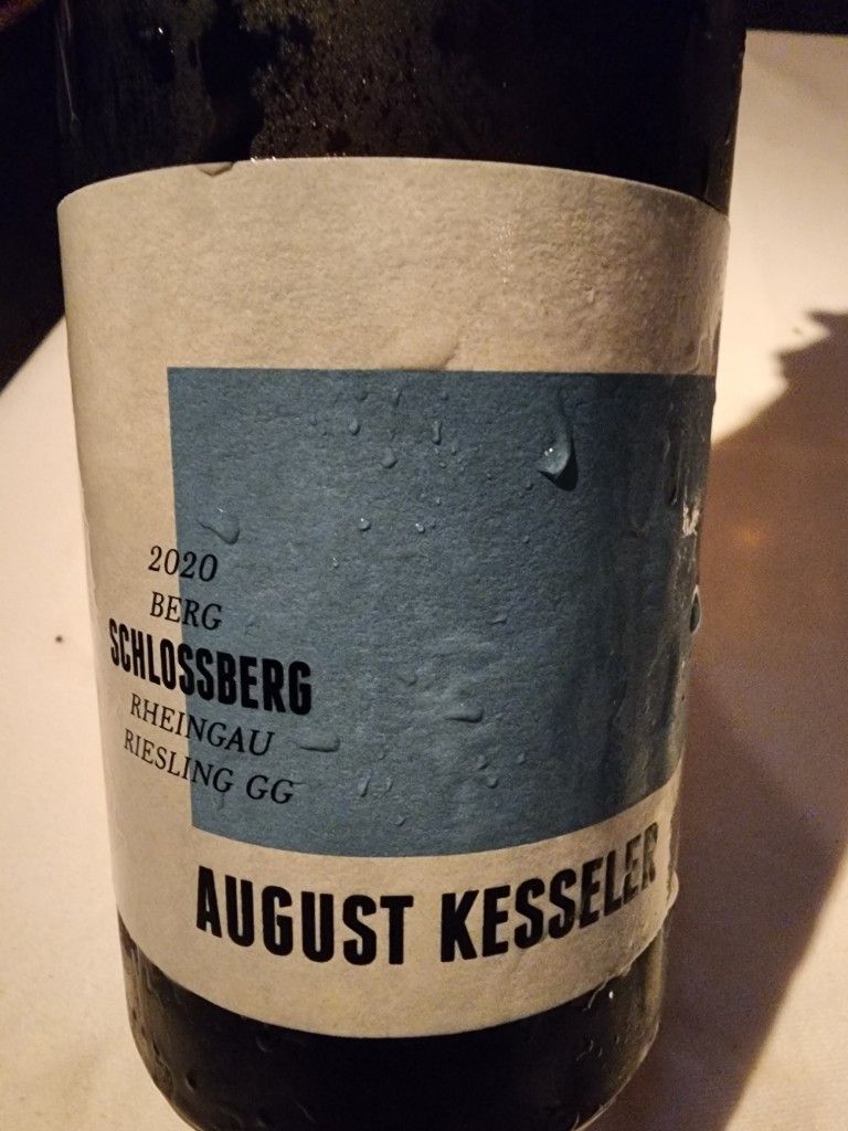 2019 August Kesseler Rüdesheimer Berg Schloßberg Riesling, Germany ...