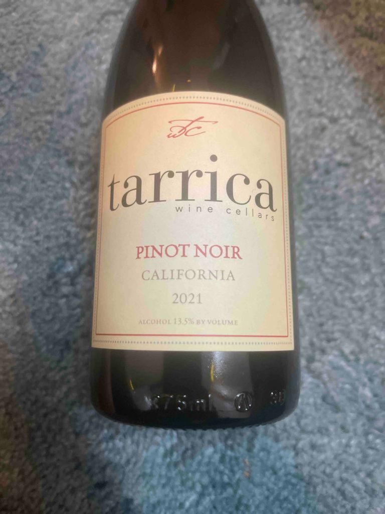 2020 Tarrica Wine Cellars Pinot Noir, USA, California, Central Coast ...