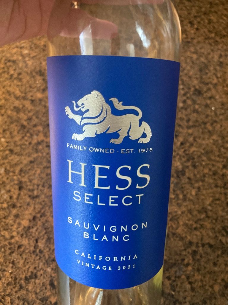 2021 The Hess Collection Sauvignon Blanc Hess Select North Coast, USA ...