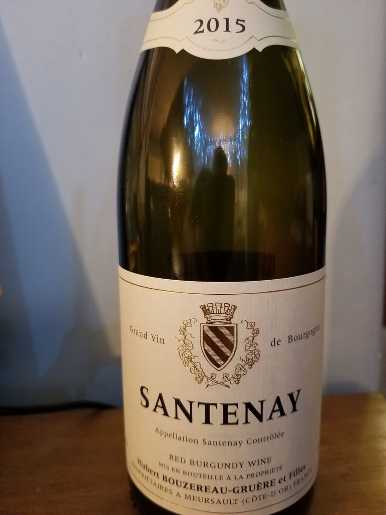 2016 Domaine Hubert Bouzereau-Gruere et Filles Santenay, France ...