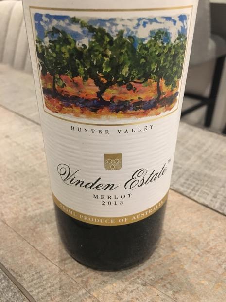 2010 Vinden Estate Merlot, Australia, New South Wales, Hunter Valley ...