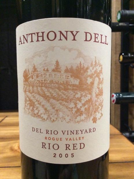 2005 Anthony Dell Rio Red Del Rio Vineyard, USA, Oregon, Southern ...