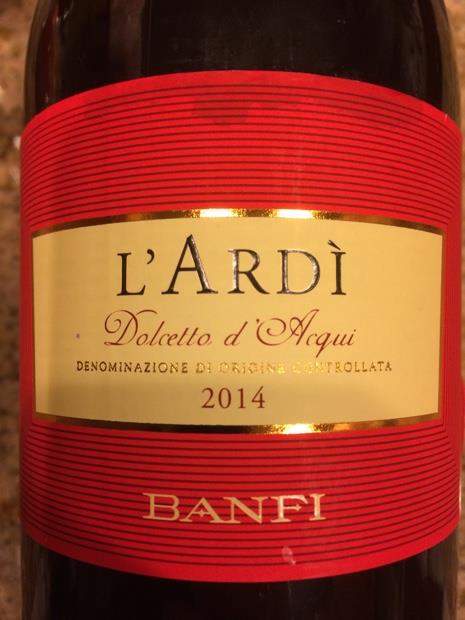 2013 Banfi Piemonte Dolcetto d'Acqui L'Ardì, Italy, Piedmont, Dolcetto ...