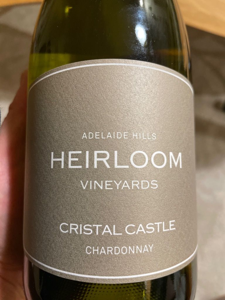 2020 Heirloom Vineyards Chardonnay Cristal Castle Adelaide Hills ...