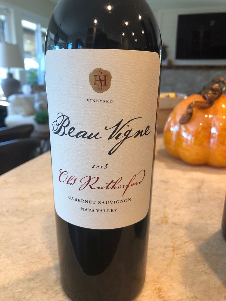 2021 Beau Vigne Cabernet Sauvignon Old Rutherford, USA, California ...