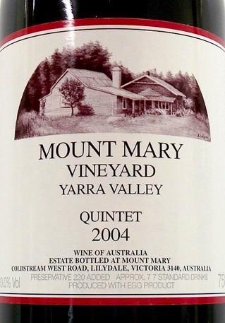 2004 Mount Mary Quintet, Australia, Victoria, Port Phillip, Yarra ...