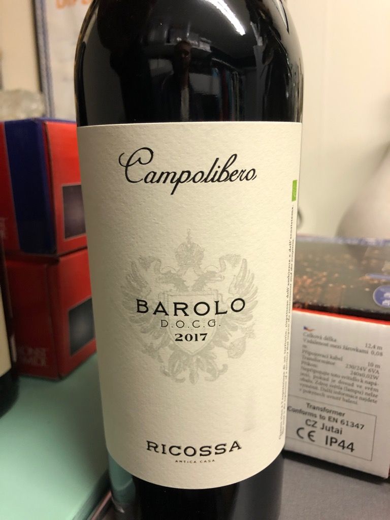 2017 Ricossa Barolo Campolibero, Italy, Piedmont, Langhe, Barolo ...