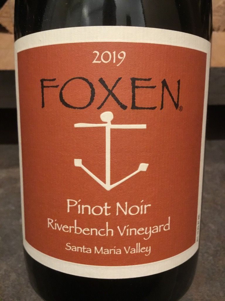 2019 Foxen Pinot Noir Riverbench Vineyard, USA, California, Central ...