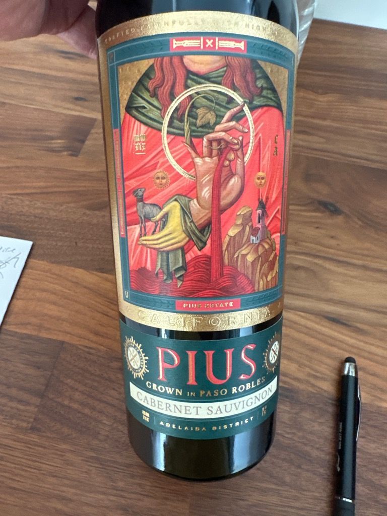2019 PIUS Cabernet Sauvignon Paso Robles Adelaida District, USA ...