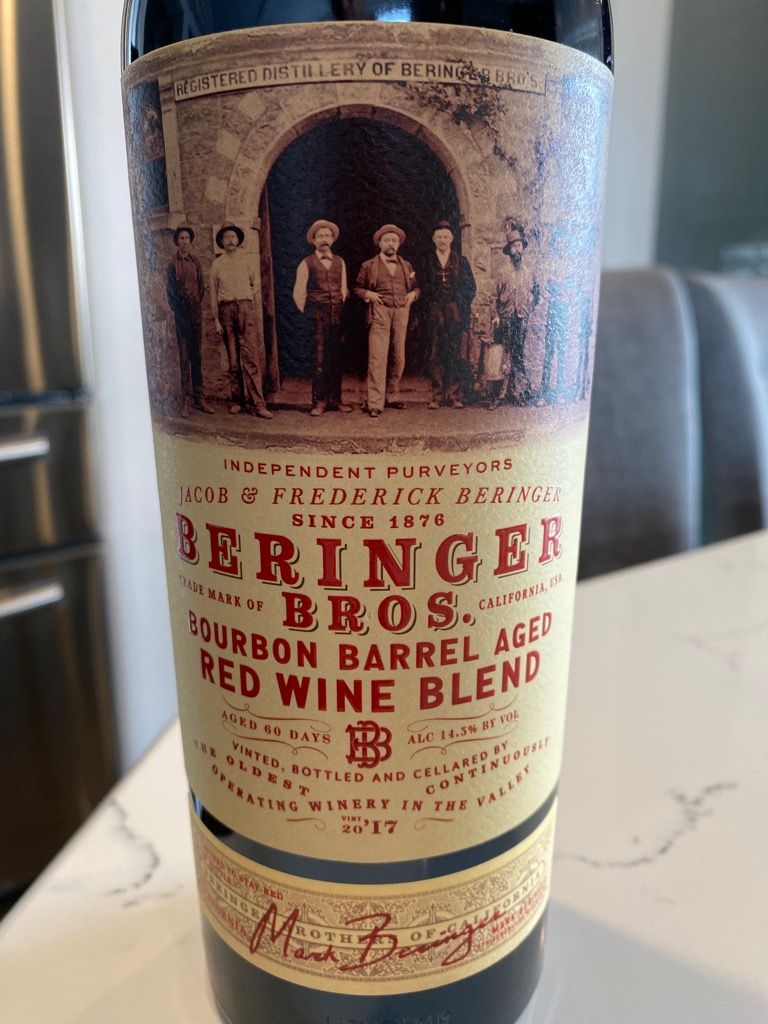 2017 Beringer Bros. Bourbon Barrel Aged Red Blend, USA, California ...