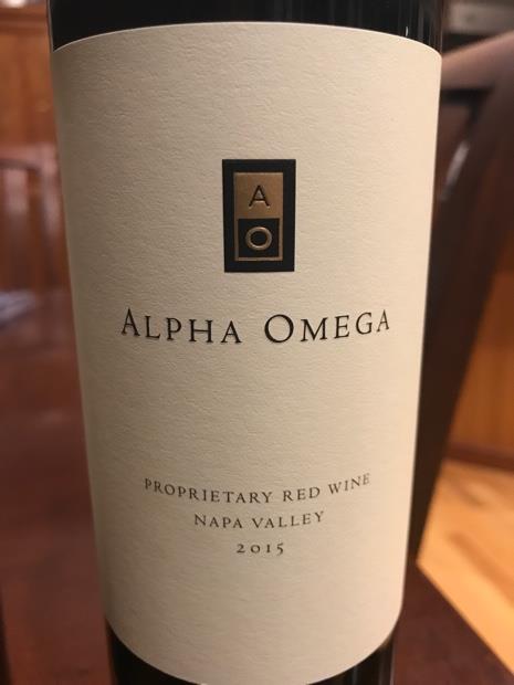 2015 Alpha Omega Proprietary Red, USA, California, Napa Valley ...