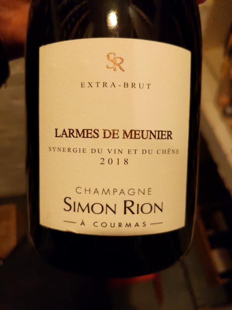 2018 Simon Rion Champagne Larmes de Meunier, France, Champagne ...