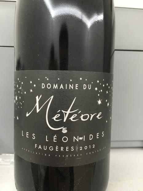 2013 Domaine du Meteore Faugères Les Leonides, France, Languedoc ...