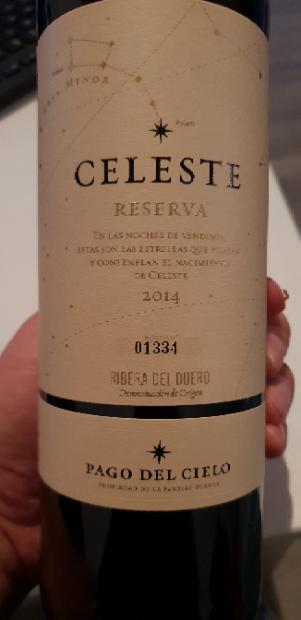 2014 Torres Ribera del Duero Céleste Reserva, Spain, Castilla y León ...