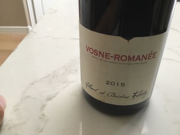 2015 Gilbert et Christine Felettig Vosne-Romanée, France, Burgundy ...
