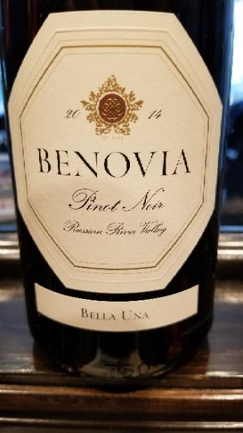 2014 Benovia Pinot Noir Bella Una, USA, California, Sonoma County ...