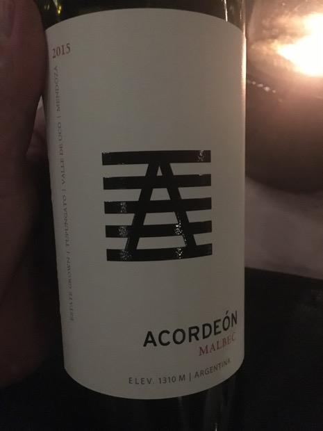 2015 Finca Ferrer Malbec Acordeon, Argentina, Mendoza, Valle de Uco ...