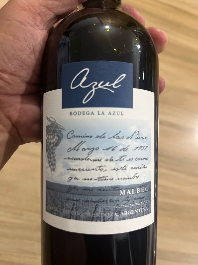 2023 Bodega la Azul Malbec, Argentina, Mendoza, Valle de Uco, Tupungato ...