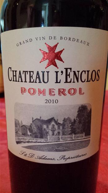 2010 Château L'Enclos, France, Bordeaux, Libournais, Pomerol ...