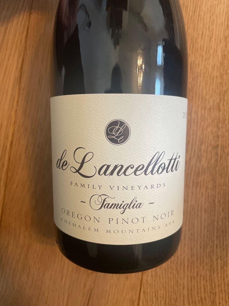 2021 de Lancellotti Pinot Noir Famiglia, USA, Oregon, Willamette Valley ...