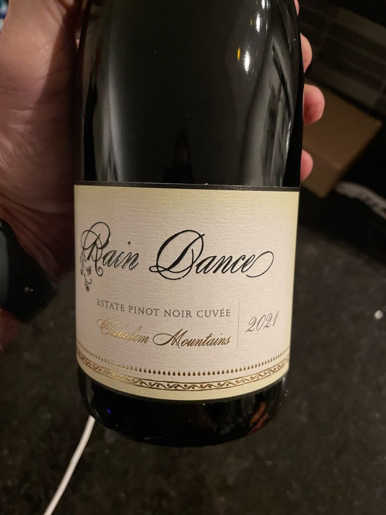 2021 Rain Dance Vineyards Pinot Noir Estate Vineyard, USA, Oregon ...
