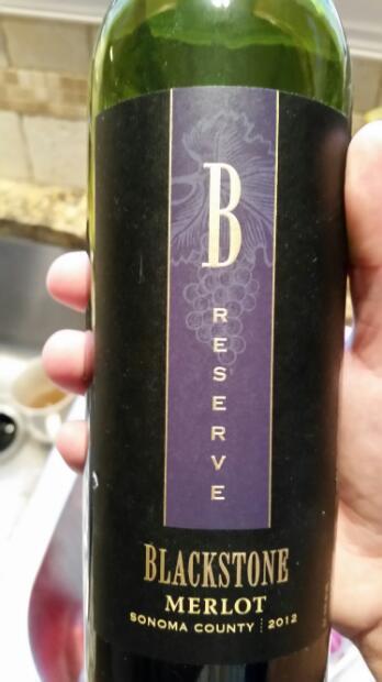 2012 Blackstone Winery Merlot Sonoma Reserve, USA, California, Sonoma ...