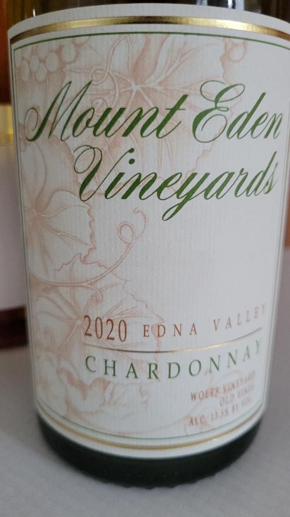 2020 Mount Eden Vineyards Chardonnay Old Vines Wolff Vineyard Edna ...