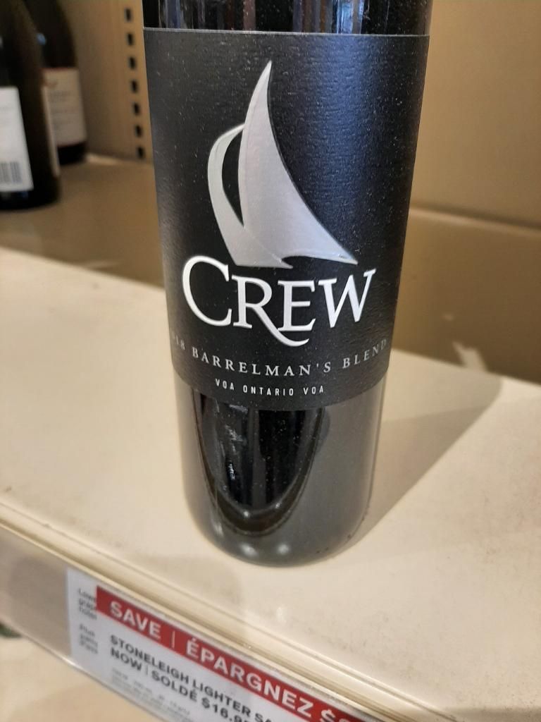 2016 Colchester Ridge Estate Winery Crew Barrelman's Blend, Canada ...