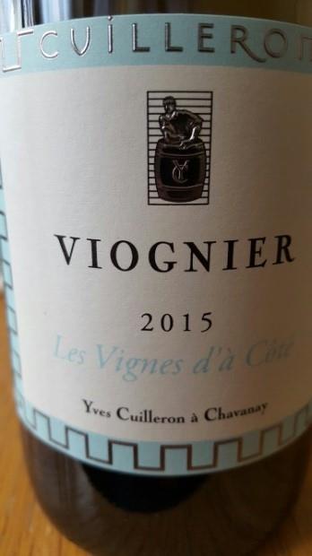2015 Domaine Yves Cuilleron Viognier Les Vignes d'à Côté, France, Rhône ...