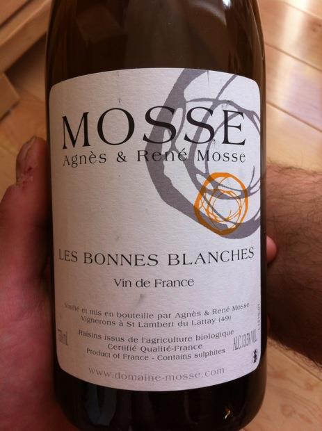 2012 Agnès et René Mosse Vin de France Blanc Les Bonnes Blanches ...