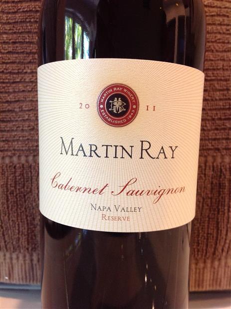 2010 Martin Ray Cabernet Sauvignon Reserve Napa Valley, USA, California ...