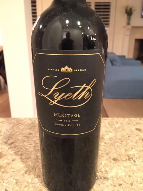 2010 Lyeth Meritage, USA, California, Sonoma County - CellarTracker