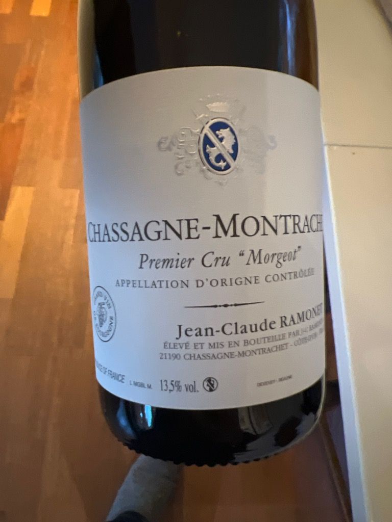 2020 Jean-Claude Ramonet Chassagne-Montrachet 1er Cru Morgeot, France ...