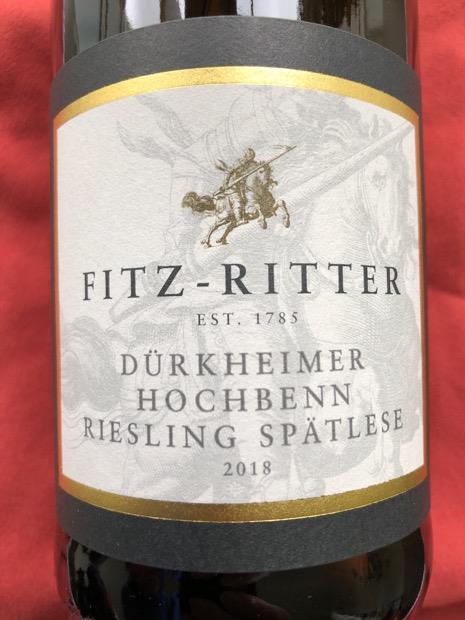 2019 Fitz-Ritter Dürkheimer Hochbenn Riesling Spätlese, Germany, Pfalz ...