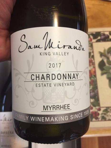 2021 Sam Miranda Chardonnay, Australia, Victoria, North East, King ...