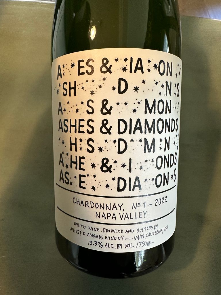 2023 Ashes & Diamonds Chardonnay, USA, California, Napa Valley ...