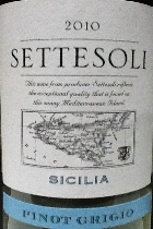 2010 Cantine Settesoli Pinot Grigio Sicilia, Italy, Sicily, Sicilia ...