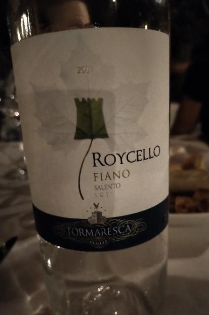 2015 Tormaresca Fiano Roycello Salento IGT, Italy, Puglia, Salento IGT ...