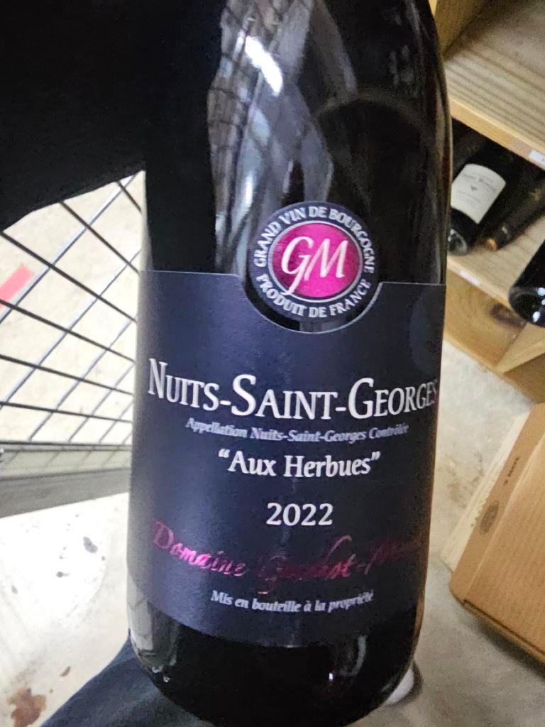 2022 Domaine Gachot-Monot Nuits-Saint-Georges Aux Crots, France ...